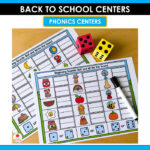 Back to School Math and Literacy Kindergarten Centers - United Teaching