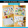 Back to School Math and Literacy Kindergarten Centers - United Teaching