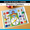 Back to School Math and Literacy Kindergarten Centers - United Teaching