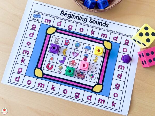 Alphabet Dice and Spinner Games for Letters and Sounds - United Teaching
