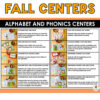 Fall Math and Literacy Centers for Kindergarten Bundle - United Teaching