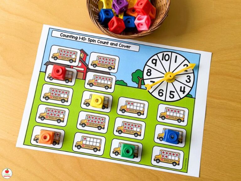 Beginning of the Year Hands-On Math Centers for Kindergarten - United ...