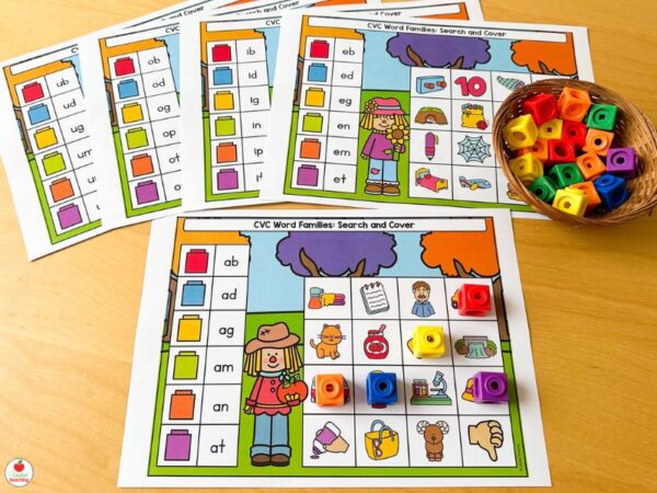 Fall Literacy Centers for Kindergarten - United Teaching