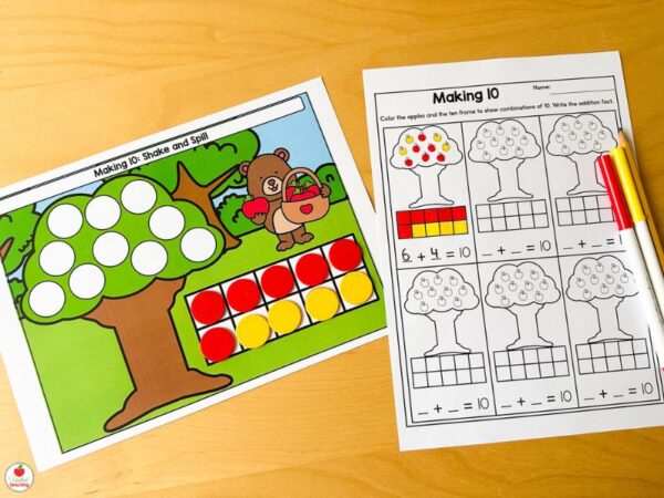 Fall Math Centers for Kindergarten - United Teaching