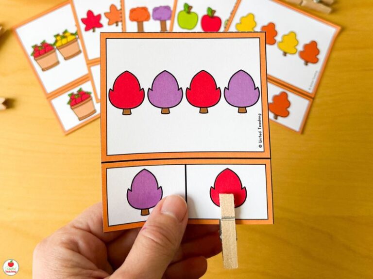 Fall Math Centers for Kindergarten - United Teaching
