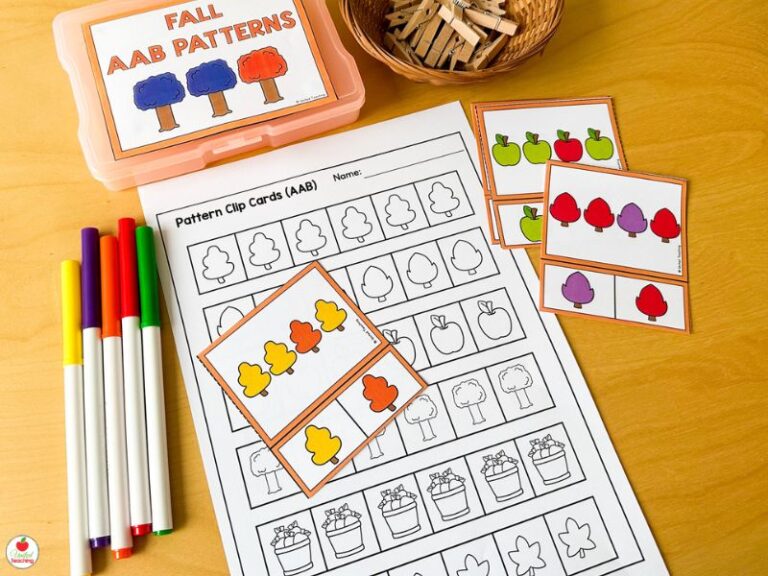 Fall Math Centers for Kindergarten - United Teaching