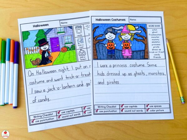 Fun and Spooky October Writing Prompts for Kindergarten - United Teaching