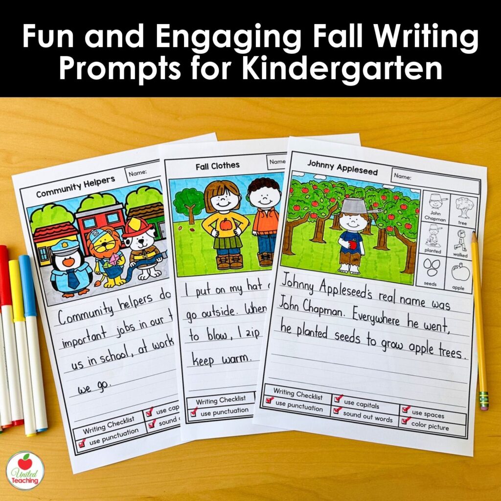 Fun and Engaging Fall Writing Prompts for Kindergarten - United Teaching