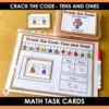 Math Decoders™ – Crack the Code Math Task Cards – Tens and Ones Fall ...