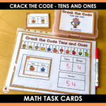 Math Decoders™ – Crack the Code Math Task Cards – Tens and Ones Fall ...