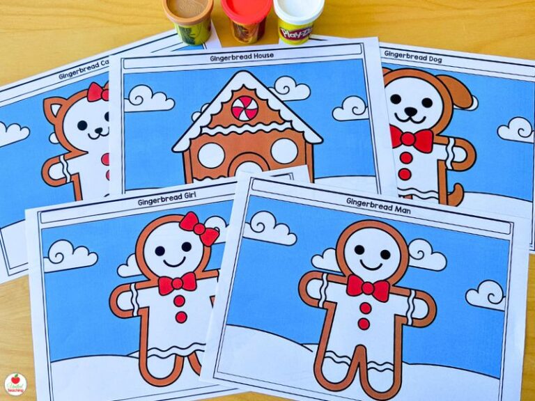 Gingerbread Activities for Kindergarten: Math and Literacy Centers for ...