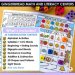 Gingerbread Math and Literacy Centers for Kindergarten - United Teaching
