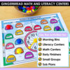 Gingerbread Math and Literacy Centers for Kindergarten - United Teaching