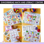 Gingerbread Math and Literacy Centers for Kindergarten - United Teaching