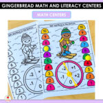 Gingerbread Math and Literacy Centers for Kindergarten - United Teaching
