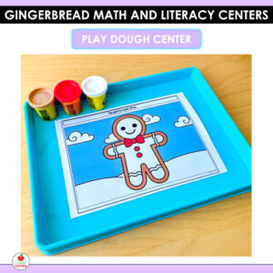 Gingerbread Math and Literacy Centers for Kindergarten - United Teaching