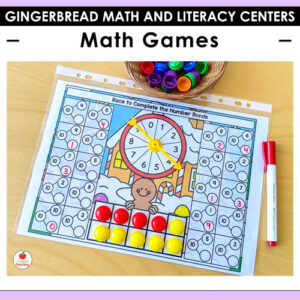 Gingerbread Math and Literacy Centers for Kindergarten - United Teaching