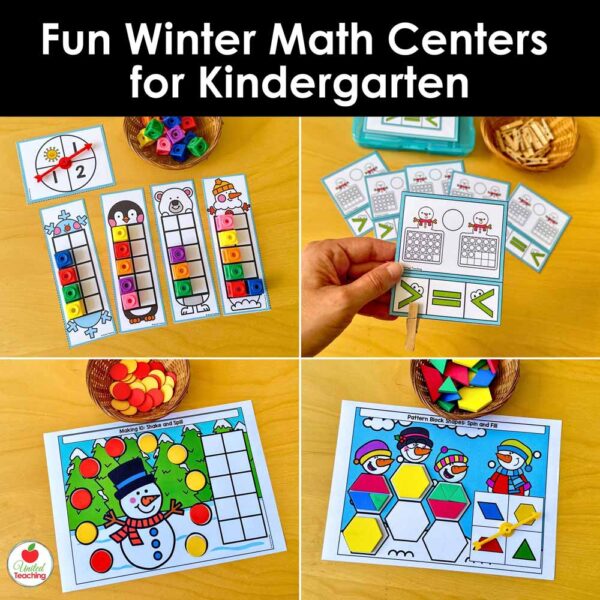 Fun Winter Math Centers and Activities for Kindergarten - United Teaching