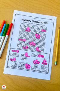 Valentines Day Math Worksheets for First Grade: Print and Go Practice ...