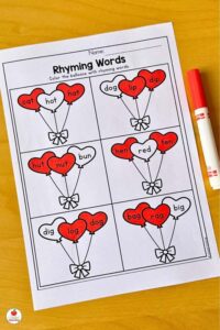 February Worksheets for Kindergarten: Valentine Math and Literacy Print ...