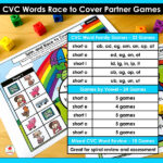 CVC Words Race to Cover Games Packet - United Teaching