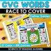 CVC Words Race to Cover Games Packet - United Teaching