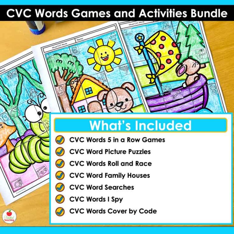 CVC Words Games and Activities Bundle - United Teaching