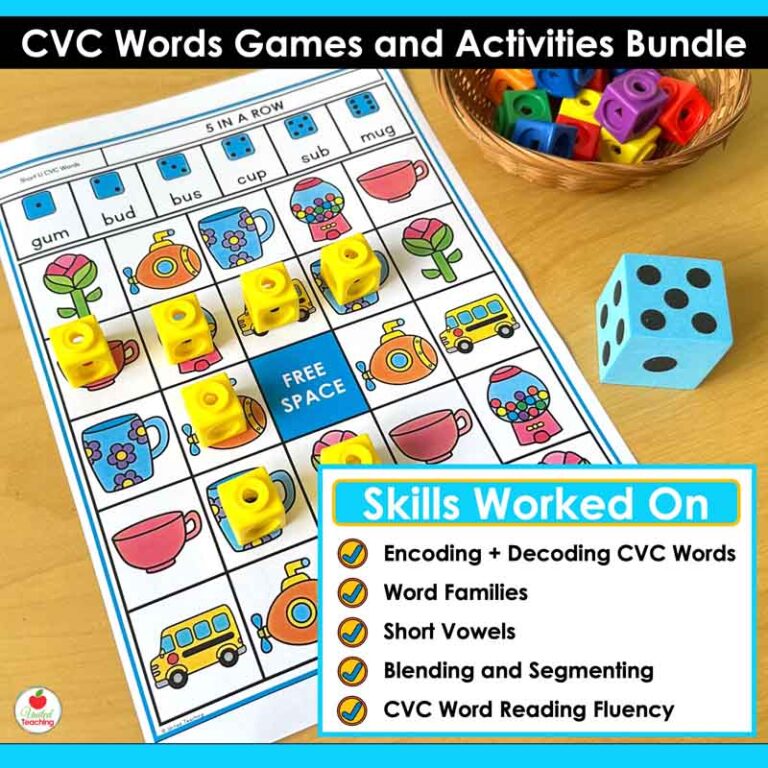 CVC Words Games and Activities Bundle - United Teaching